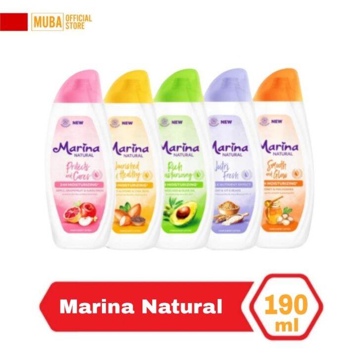 Marina natural hand & body lotion 190ml | Lazada Indonesia