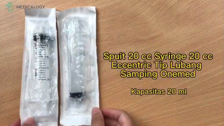Spuit 20cc Syringe 20 cc Eccentric Tip Lubang Samping Onemed Ecer | Lazada Indonesia