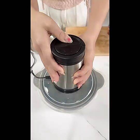 Meat Grinder Electric Food Processor 2L Stainless Steel Meat Blender Food Chopper for Meat ...