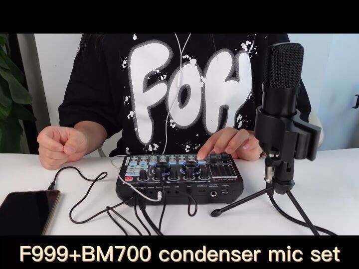 Siborie F999 Sound Card+BM700 Mic Full Set Paket recording lengkap Satu ...