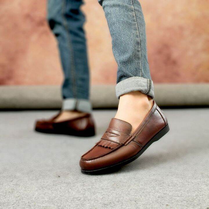 DOLCIMOD - Sepatu Pantofel Pria Kulit Sapi Formal Pantovel Slip On ...