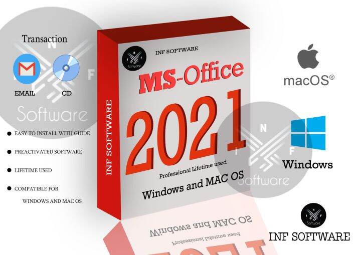 Microsoft Office 2021 lifetime used for Windows and Mac easy to install with video guide free ...