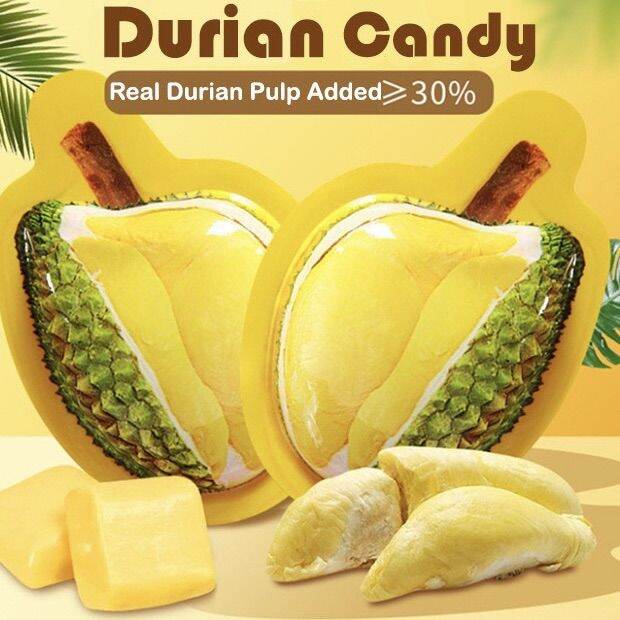 Ready Stock Durian candy Seahorse 60Pcs Soft Chewy Candy Musang King ...