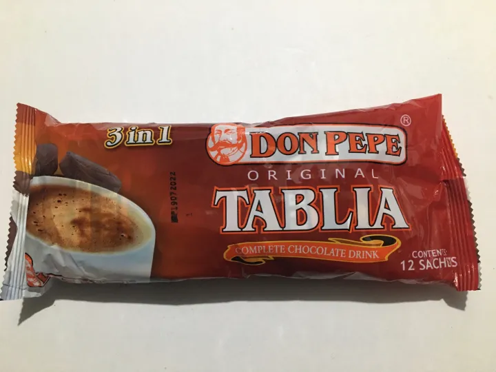 Don Pepe original tablia 3in1 complete chocolate drink 1packx12s ...