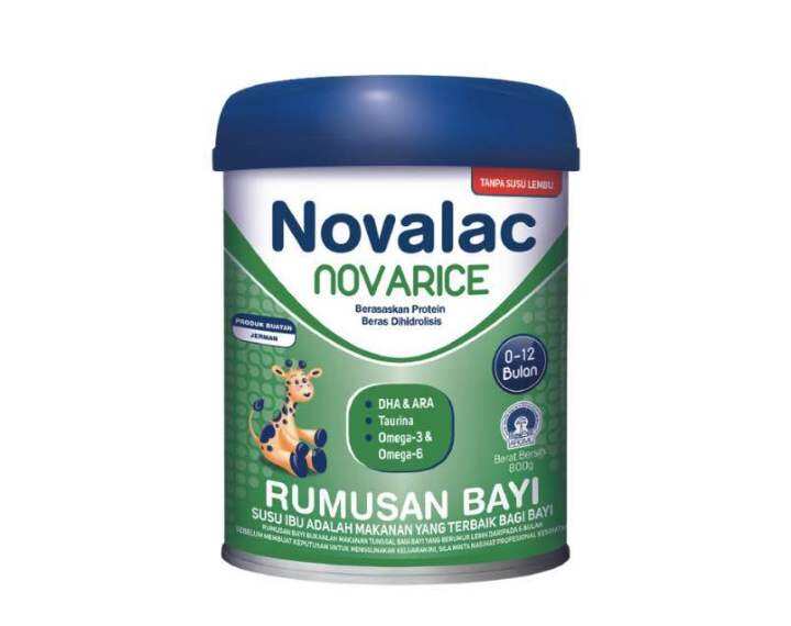 NOVALAC NOVARICE INFANT FORMULA 0-12 MONTH 800G | Lazada