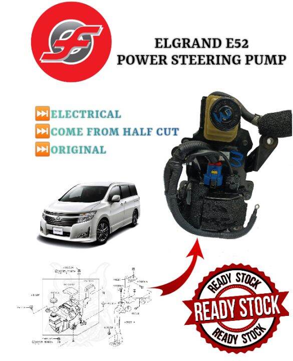 NISSAN ELGRAND E52 POWER STEERING PUMP | Lazada