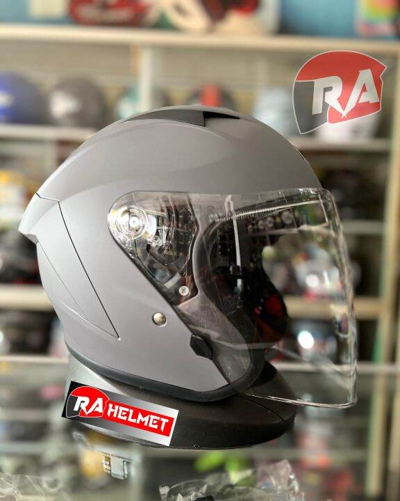 HELM VENUS RR15 STONE GREY DOF HELM HALF FACE PAKET GANTENG ORIGINAL ...