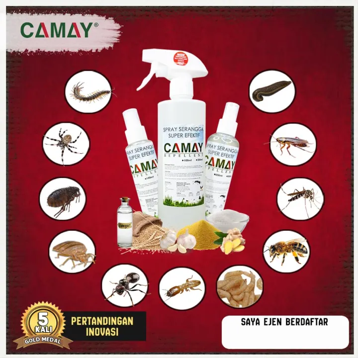 SPRAY SERANGGA CAMAY UTK KUTU SEMUT PEPIJAT LIPAS LALAT BENA HAMA ...