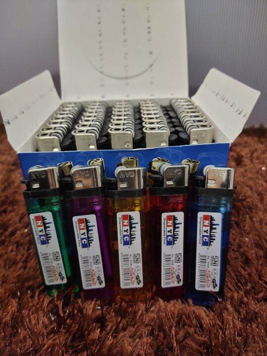 NYC Disposable Gas Lighter 50pcs | Lazada