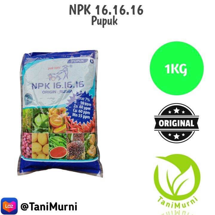 Pupuk NPK 16-16-16 Pak Tani 1KG | Lazada Indonesia