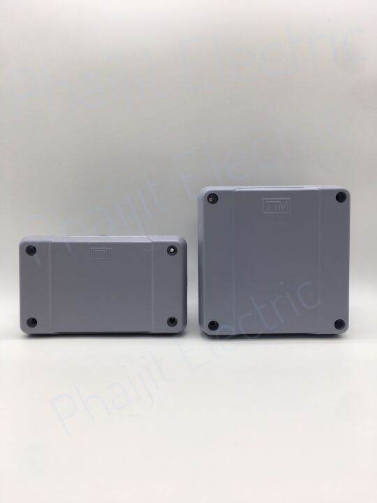 TTM PLASTIC BOX กล่องพลาสติกน้ำ T-202 บ้อคเก็บสายไฟ TTM สีเทา Junctions ...