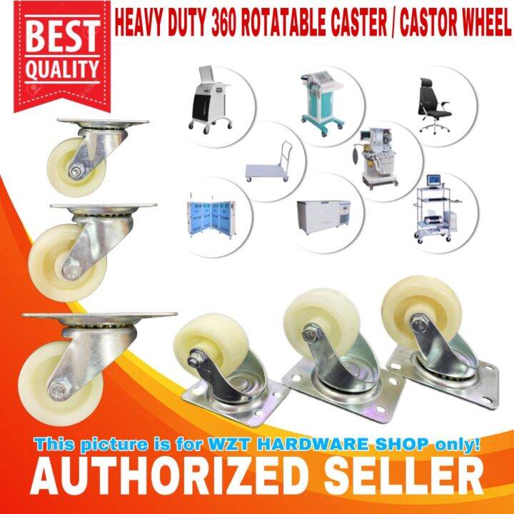 Heavy Duty 360 Rotatable Caster Wheel / Castor Wheel 2" / 2.5” / 3” (1 ...