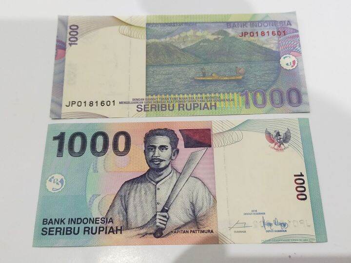 unc 1000 rupiah bank Indonesia banknote kapitan pattimura 2000 2016 ...