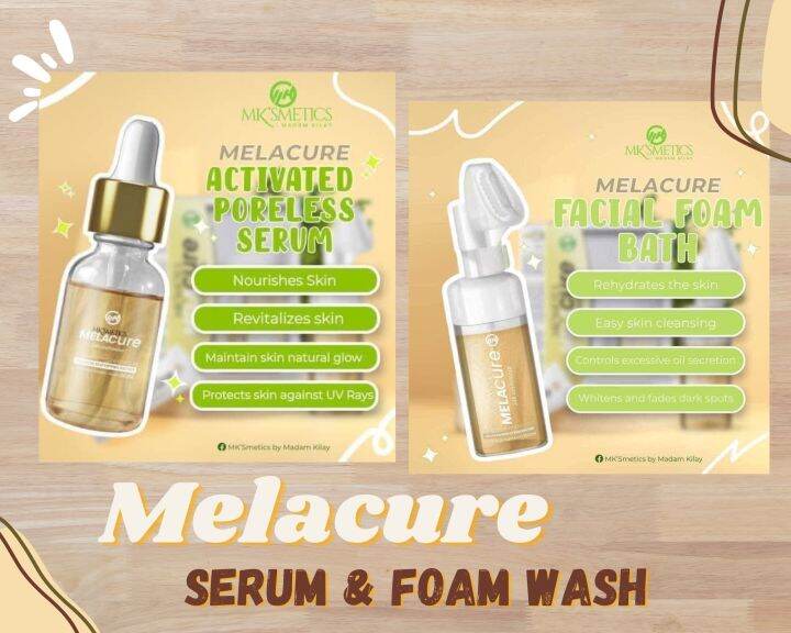MELACURE SERUM & FOAM WASH | Lazada PH