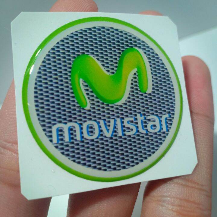 MOVISTAR BULAT Emblem sticker timbul resin lentur | Lazada Indonesia