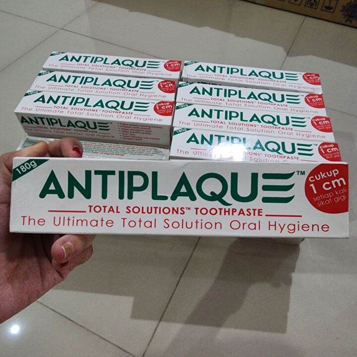 Antiplaque Total Solutions Toothpaste 180 gram NEW & ORIGINAL (expired ...