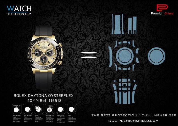 Watch Protection Film [ DIY Kit ] #ฟิล์มใสกันรอยนาฬิกา Model : ROLEX ...