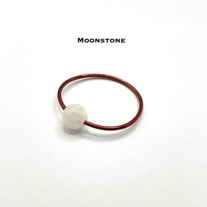 Moonstone Copper Ring Dainty | Lazada PH
