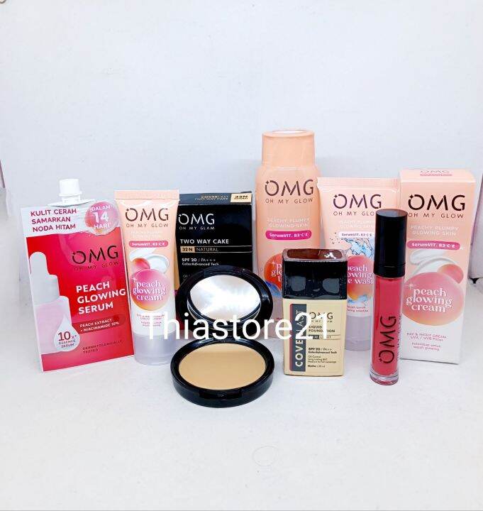 OMG oh My Glow Paket Lengkap Super Glow Kit / OMG Skincare Glow Paket ...