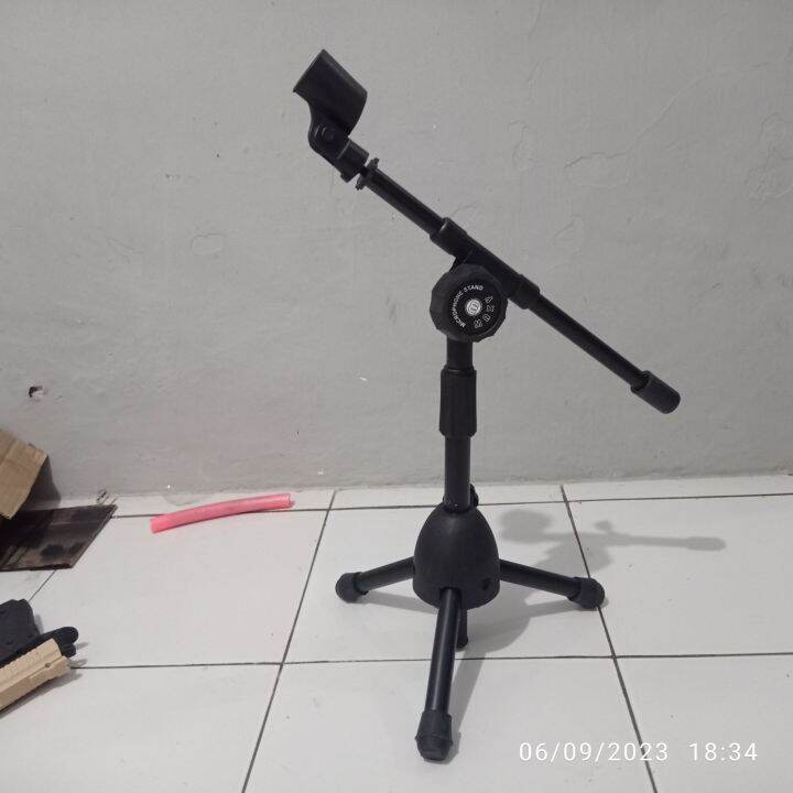 Stand Mic pendek / tiang mikropon pendek merk maxy | Lazada Indonesia