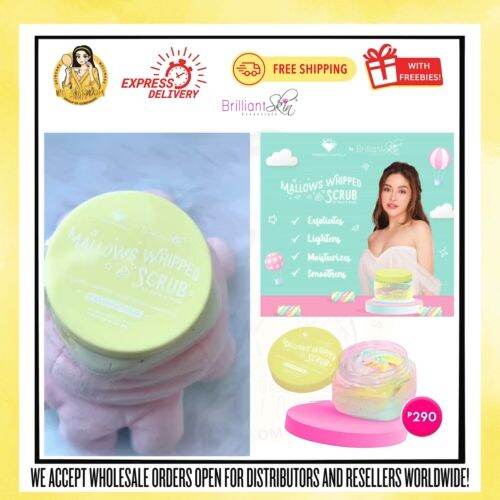 BRILLIANT SKIN ESSENTIAL MALLOWS WHIPPED BLEACHING SCRUB FOR FACE AND ...