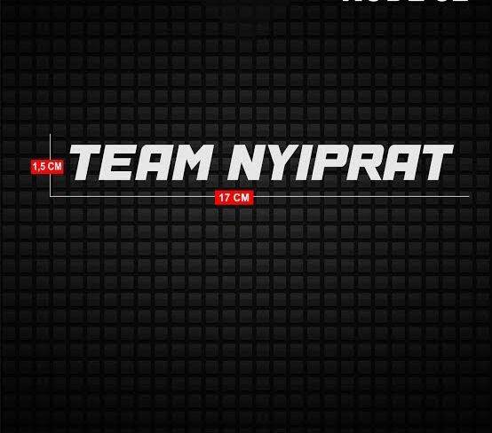 Sticker cutting logo team nyiprat | Lazada Indonesia