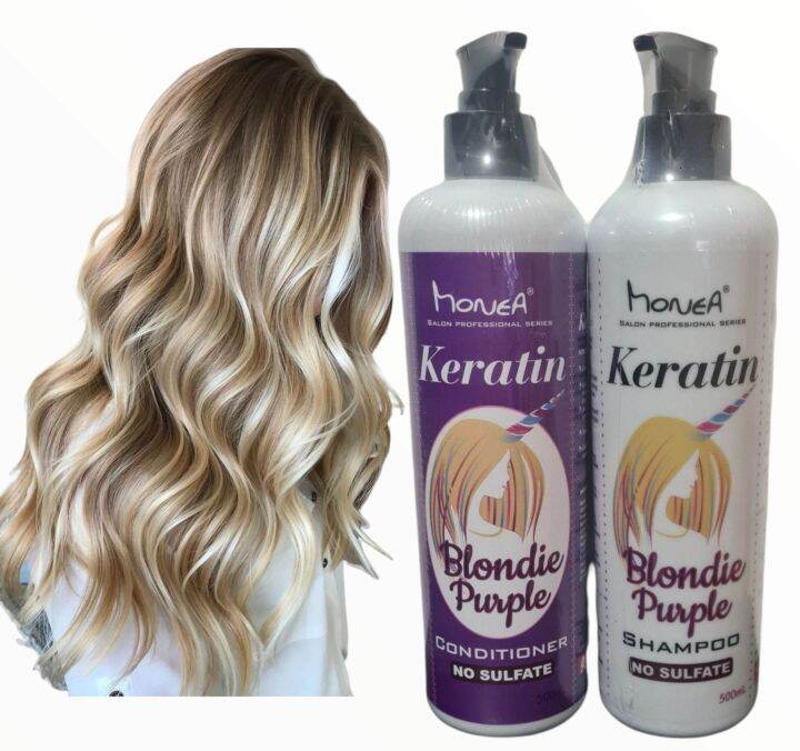 Monea Keratin Purple shampoo/Conditioner 500ml | Lazada PH