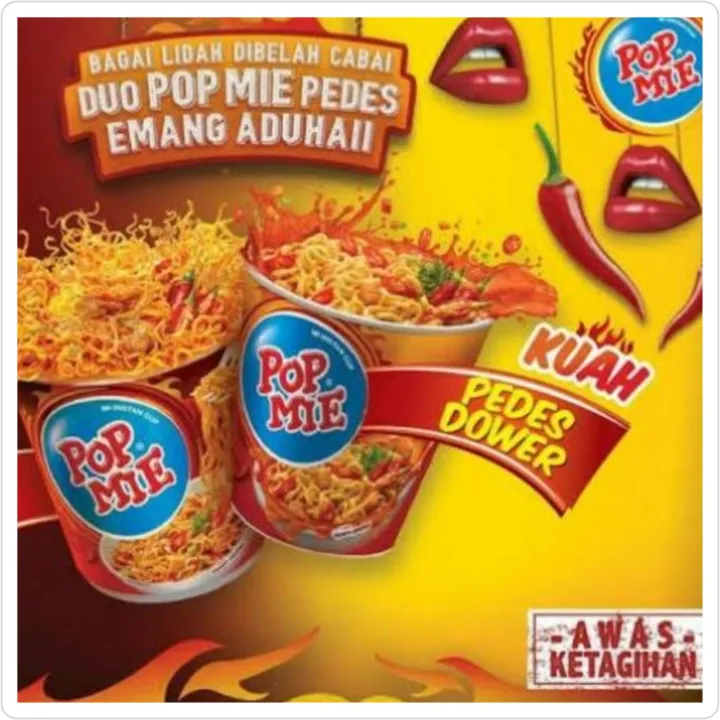 Pop Mie Dower Kuah / Pop Mie Gledek Mie Goreng | Lazada