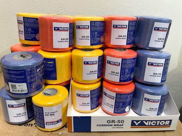 ฟองน้ำพันด้ามไม้แบดมินตัน Cushion Wrap Victor : GR-50) ลดแรงกระแทก (สินค้าจากวิคเตอร์ไทยแลนด์ ...