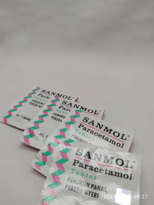 Sanmol 500mg Tablet Harga Per 4 Strip | Untuk sakit kepala Demam Anti ...