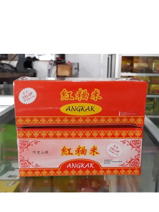 TEH ANGKAK CELUP 25 bungkus BERAS MERAH HONG CHI MI ANGKAK TEA ANGKAK ...