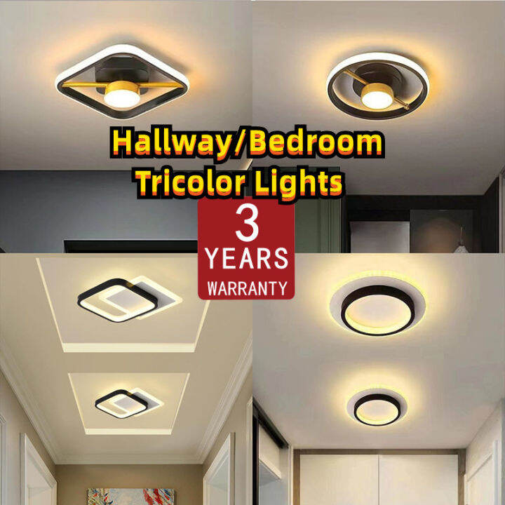 YHLAMP【Stock】Tricolor Modern Corridor Light Center Light Led Ceiling ...