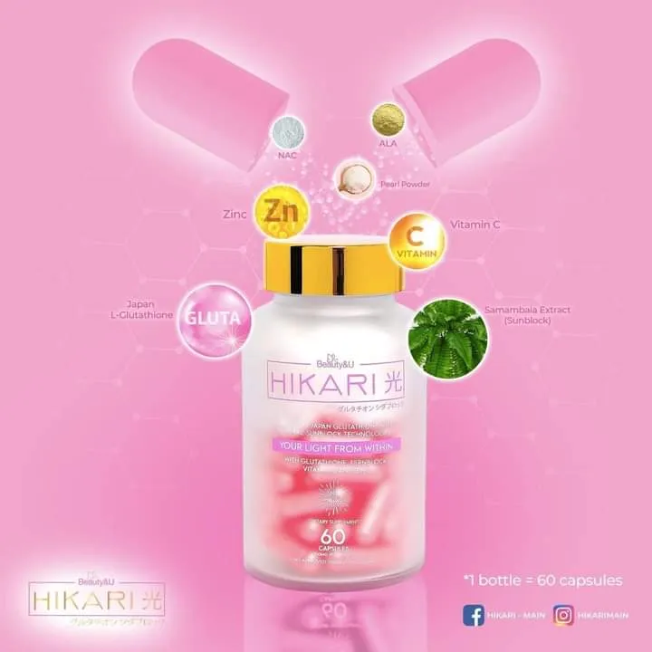 Hikari premium japan glutathione with oral sunblock technology ...