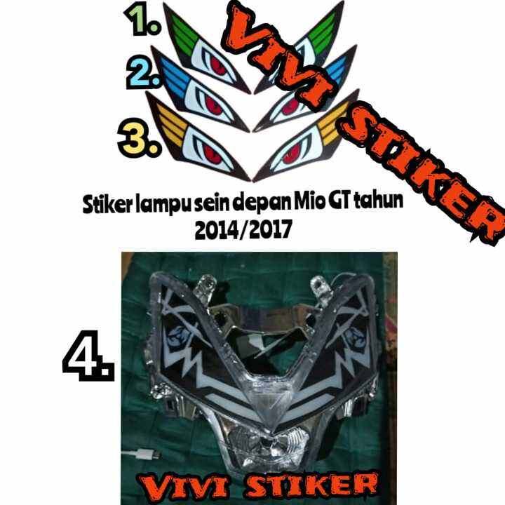 cutting sticker lampu sein depan Mio gt | Lazada Indonesia