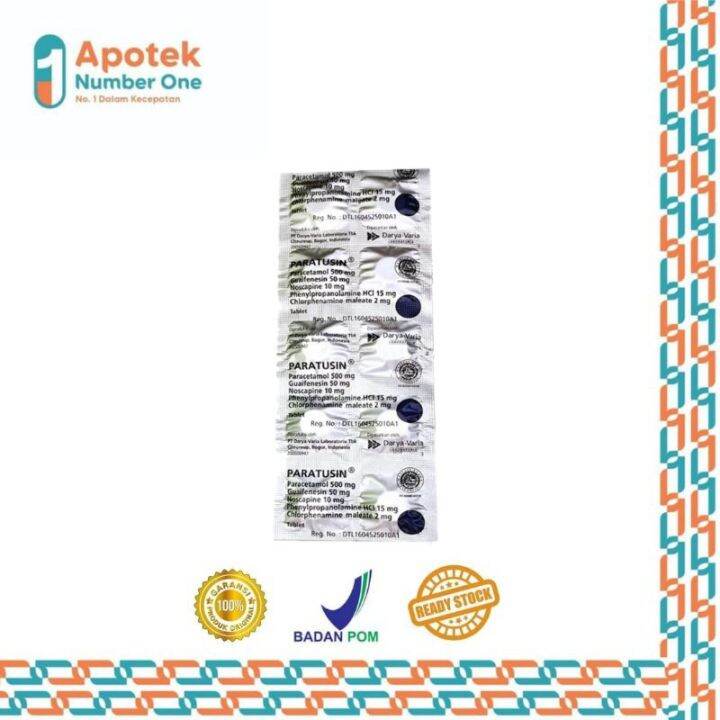 Paratusin 10 tab per strip-obat flu dan batuk | Lazada Indonesia