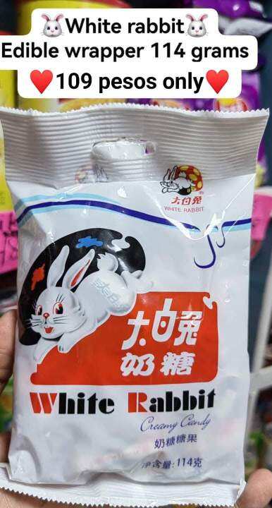 White Rabbit Big 114grams 🐰 😍edible Wrapper 😍 109 Pesos Only Lazada Ph 