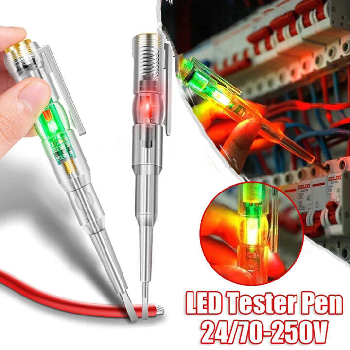 Intelligent Voltage Tester Pen 24/70-250V Induction Power Detector Pen ...