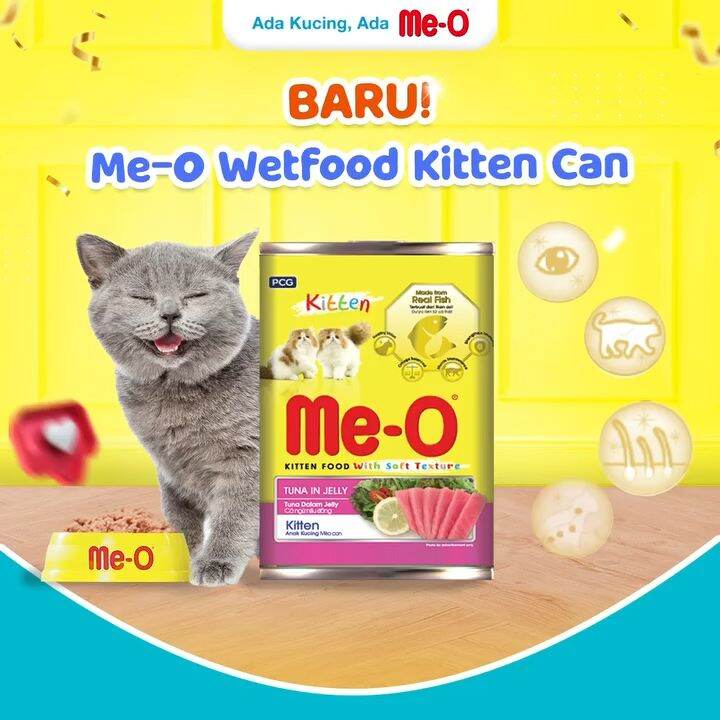 Meo 400gr Kaleng Makanan Kucing Basah Me-O Wet Food | Lazada Indonesia