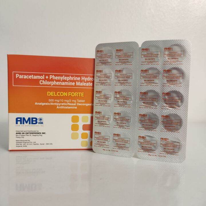 Delcon Forte For Cough Colds Flu Paracetamol Phenylephrine ...