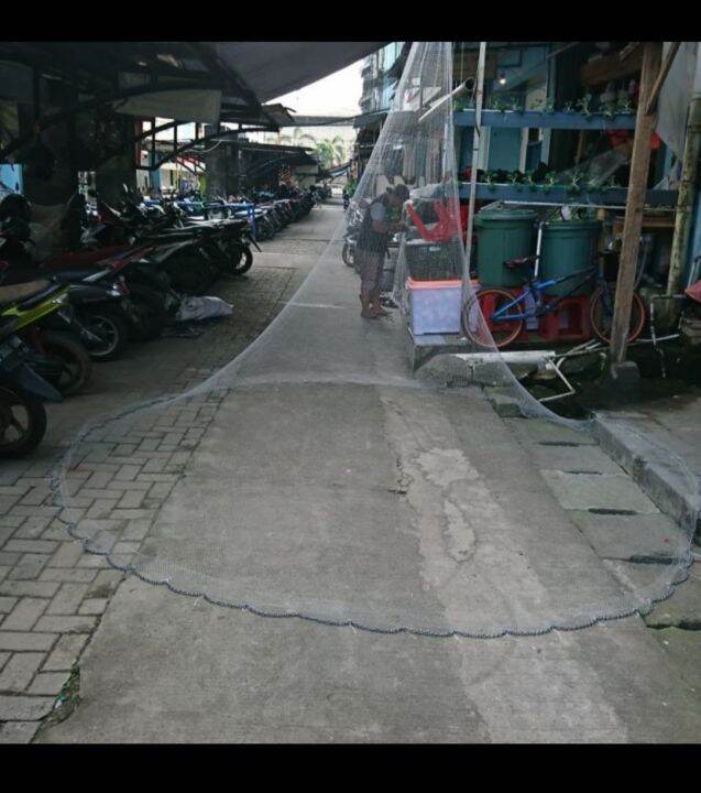 COD JALA IKAN DAN UDANG 3,3 METER BAHAN SENAR / JALA LEMPAR / JALA ...