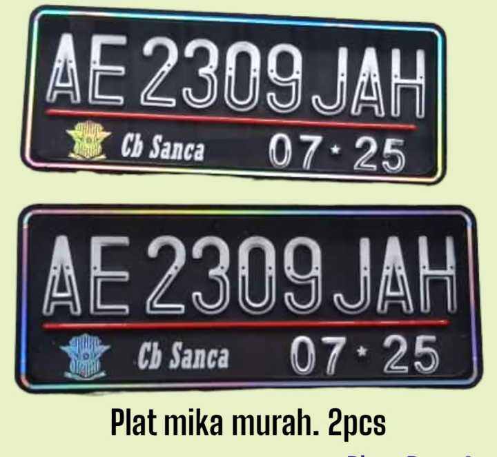 PLAT NOMOR MOTOR MIKA AKRILIK MURAH | Lazada Indonesia