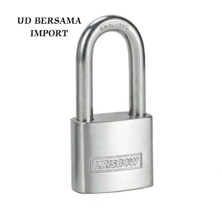 Gembok Stainless Steel 4cm/Gembok Pagar/Gembok Long Shackle KRISBOW ...