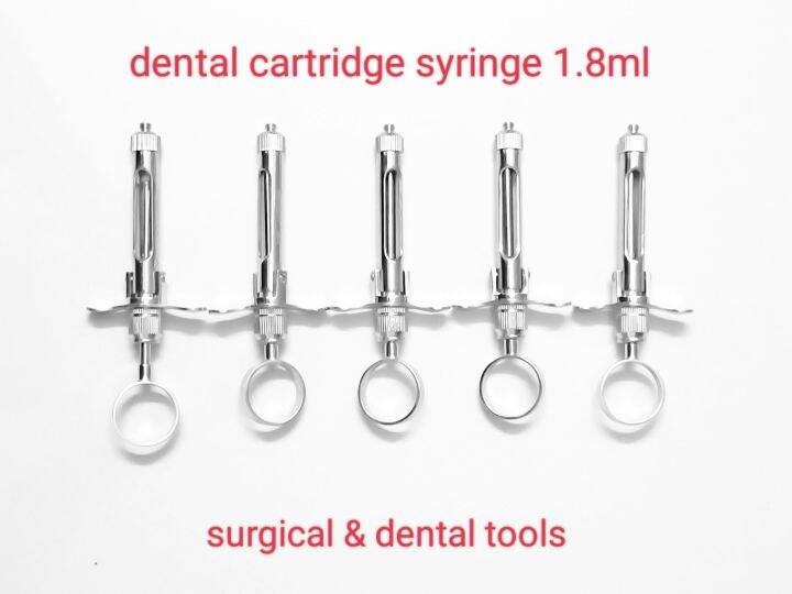 set of 5 dental cartridge syringe 1.8 ml | Lazada