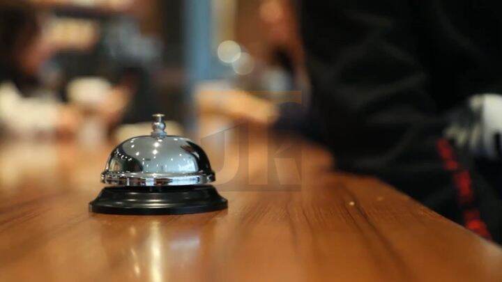 Call Bells Chrome Finish All-Metal Construction Desk Bell Service Bell ...