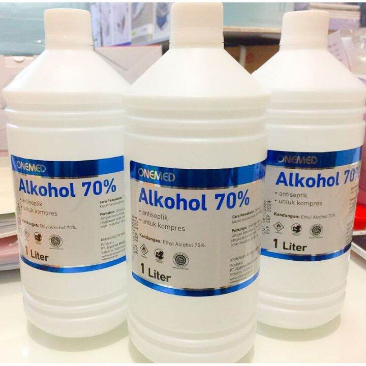 ALKOHOL 70% ONE MED 1 LITER ALCOHOL ONE MED 70% 1 LITER | Lazada Indonesia