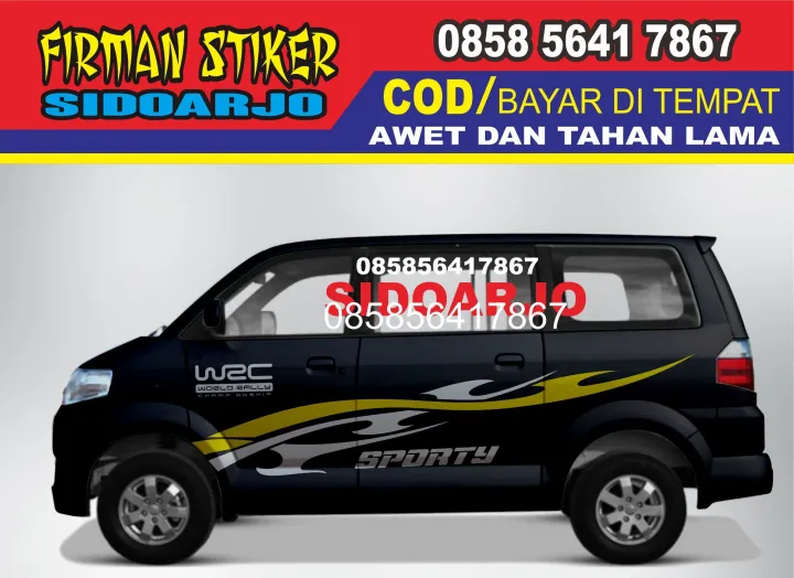 Stijer mobil apv atau granmax hitam atau abu2 (dapat dua sisi) | Lazada ...