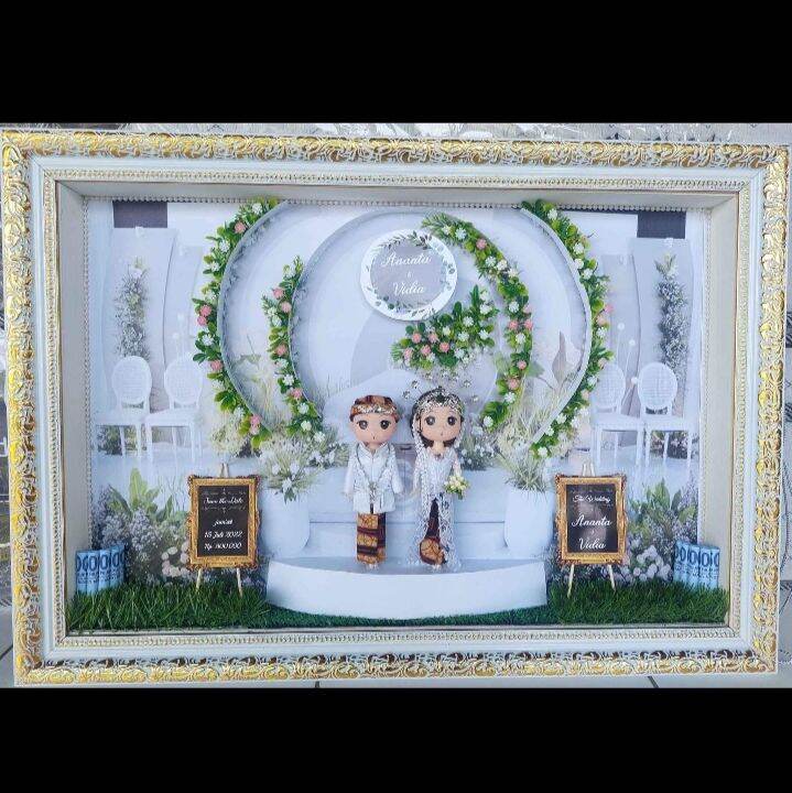 mahar pernikahan/bingkai pernikahan/mahar siluet/mahar kekinian/mahar ...