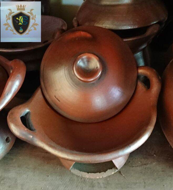WAJAN SET GERABAH TANAH LIAT DIAMATER 25 CM / WAJAN SERABI PENGGORENGAN ...
