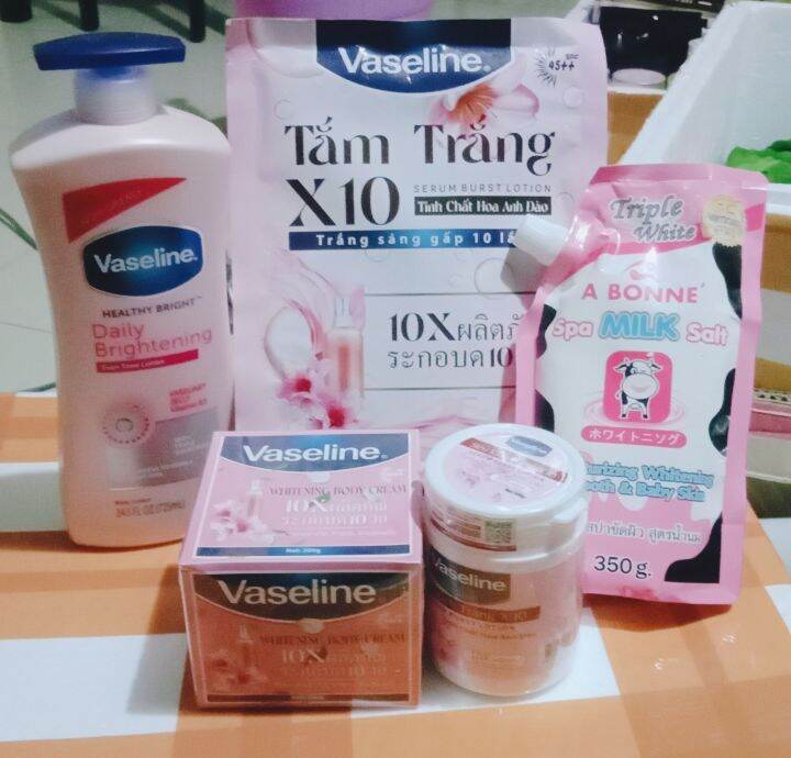 100% Original _ Combo 4 in 1 free white bath whitening body white and ...