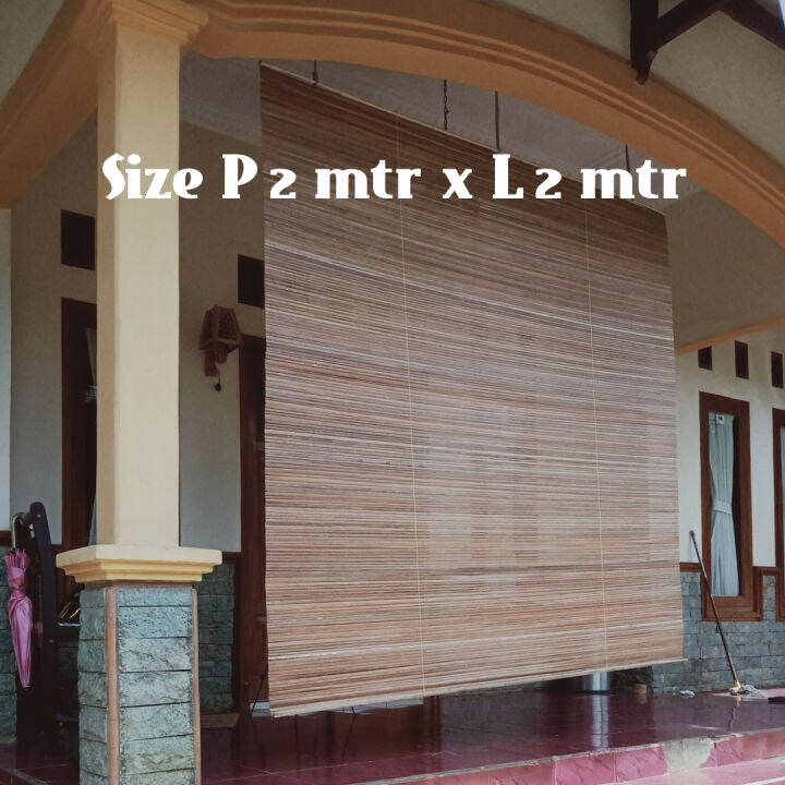 Tirai Kere Bambu Rotan 2 x 2 meter | Lazada Indonesia